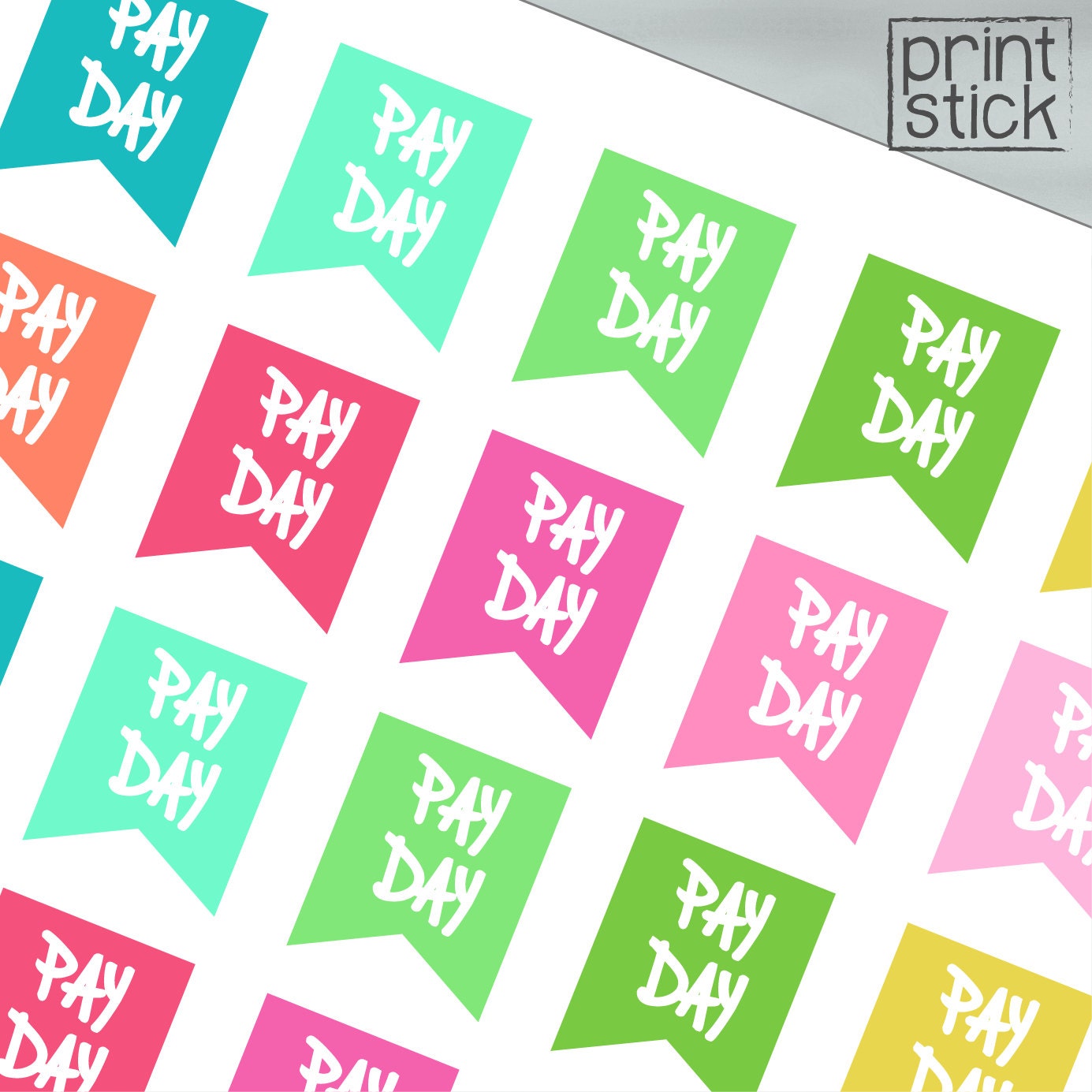 Pay Day Printable Stickers JPG Sticker Sheet Fits Erin - Etsy Australia