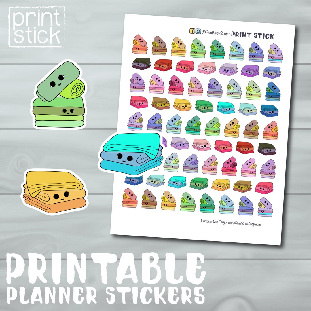 Linens Planner Stickers - Printable Stickers - Perfect for Your Erin ...