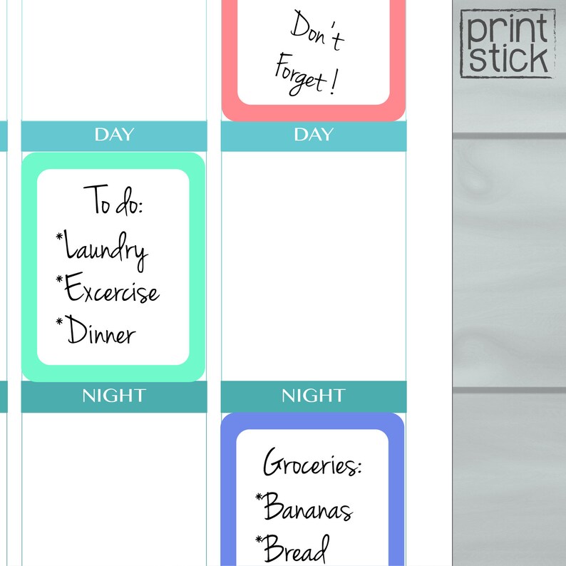 Full Box Stickers Printable Blank Boxes Perfect for Your - Etsy