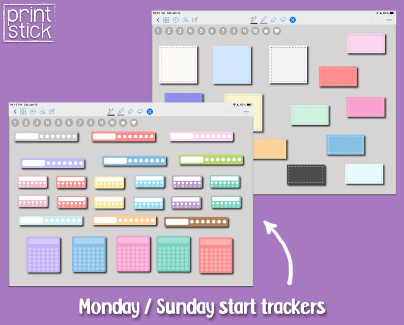 Digital Stickers for GoodNotes iPad Planner Stickers GoodNotes | Etsy