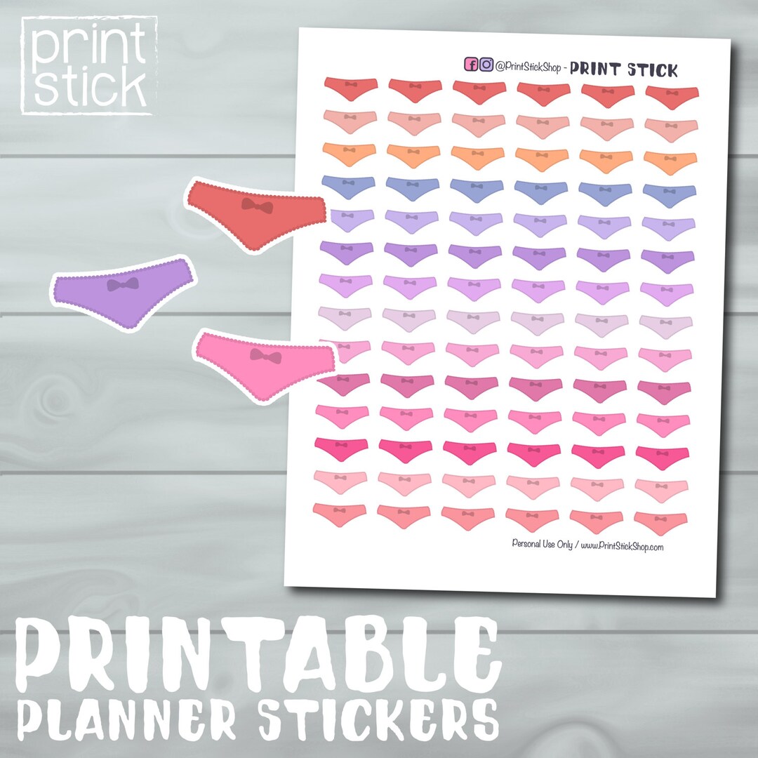 Period Planner Stickers PRINTABLE Jpg/pdf Perfect for Your Erin Condren ...