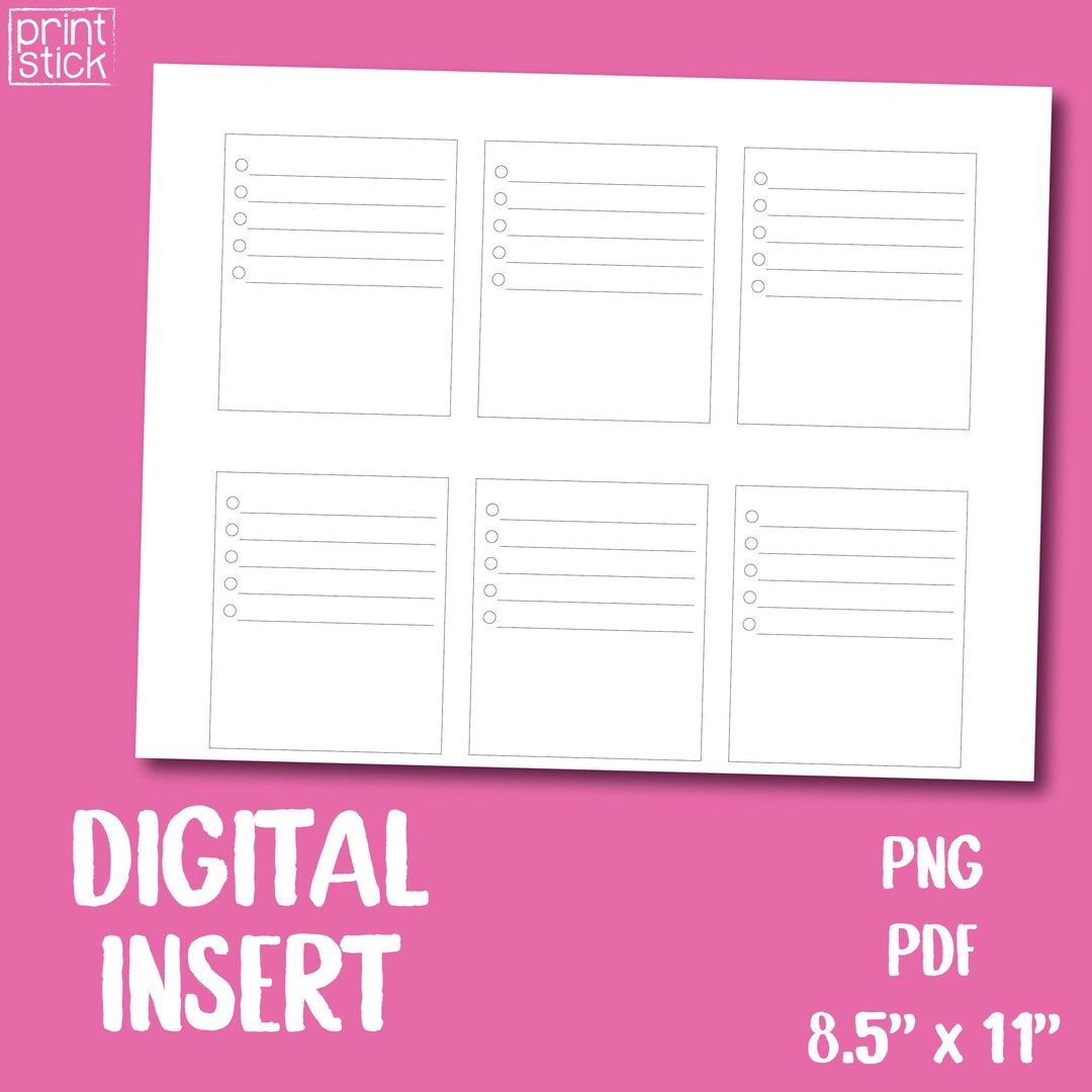 Weekly Digital Planner Insert Printable Week Planner Page Digital ...