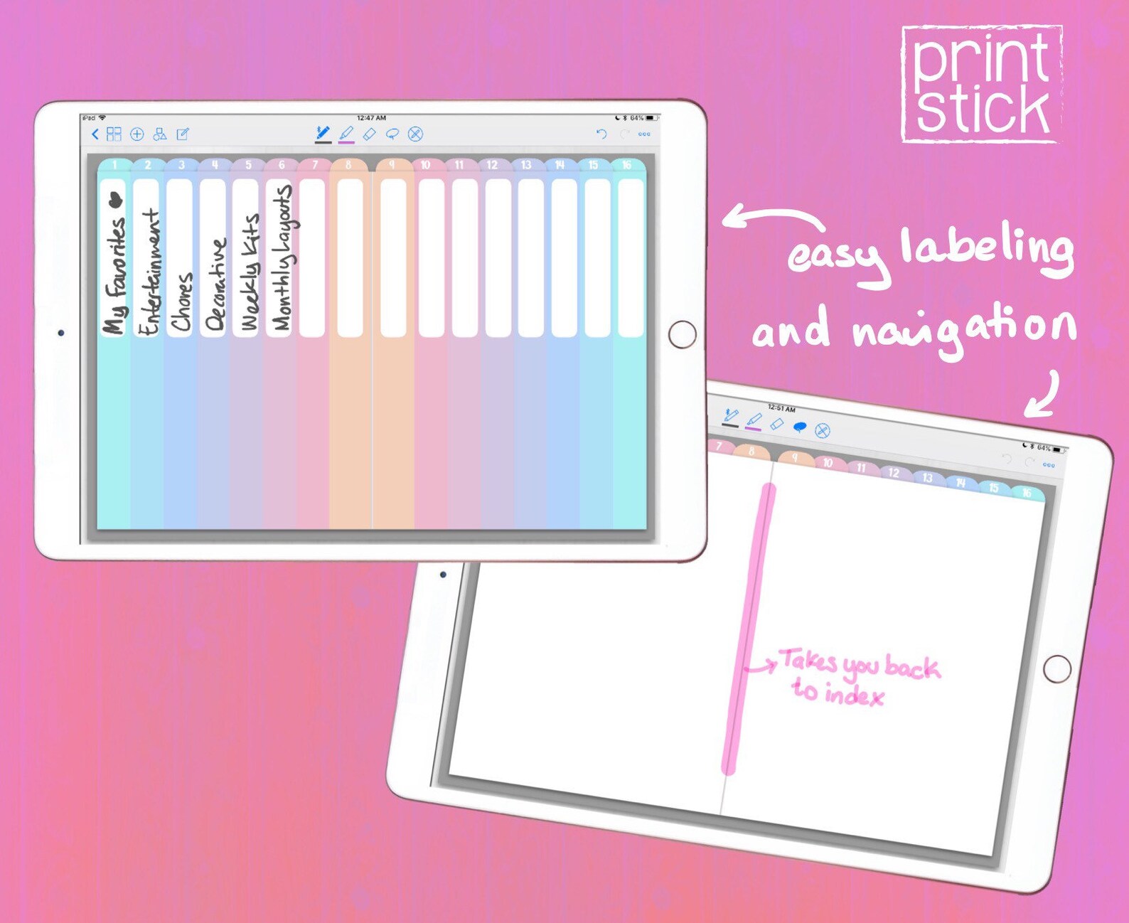 Digital Planner Sticker Book Goodnotes Ipad Stickers Digital - Etsy