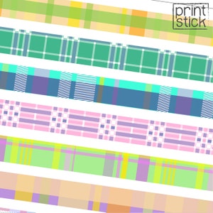 Plaid Washi Tape - PRINTABLE Sheet - Perfect for Erin Condren, Happy ...