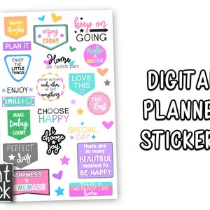Positive Digital Stickers Goodnotes iPad Planner Stickers for Goodnotes ...
