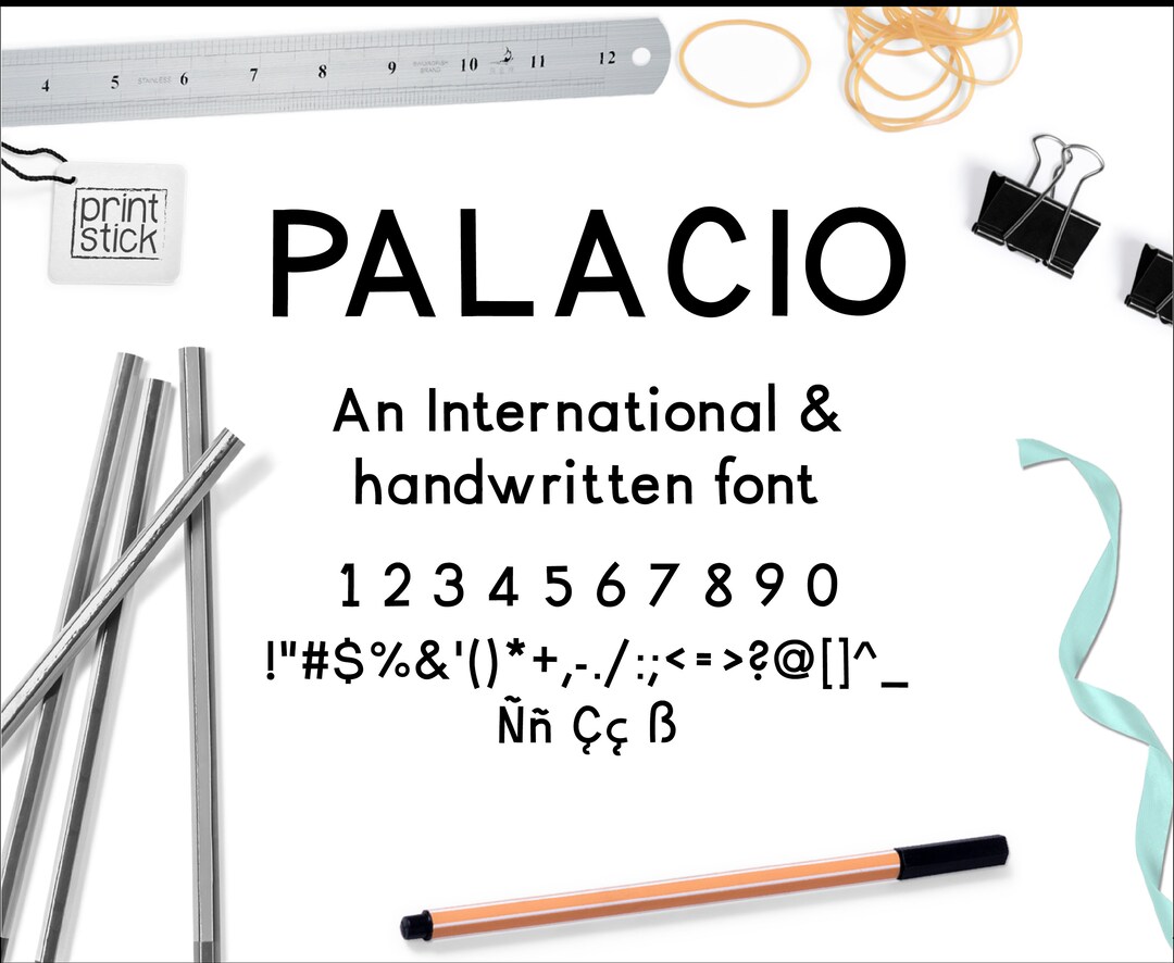 Font International Handwritten Font Otf Ttf Alphabet Font Digital ...