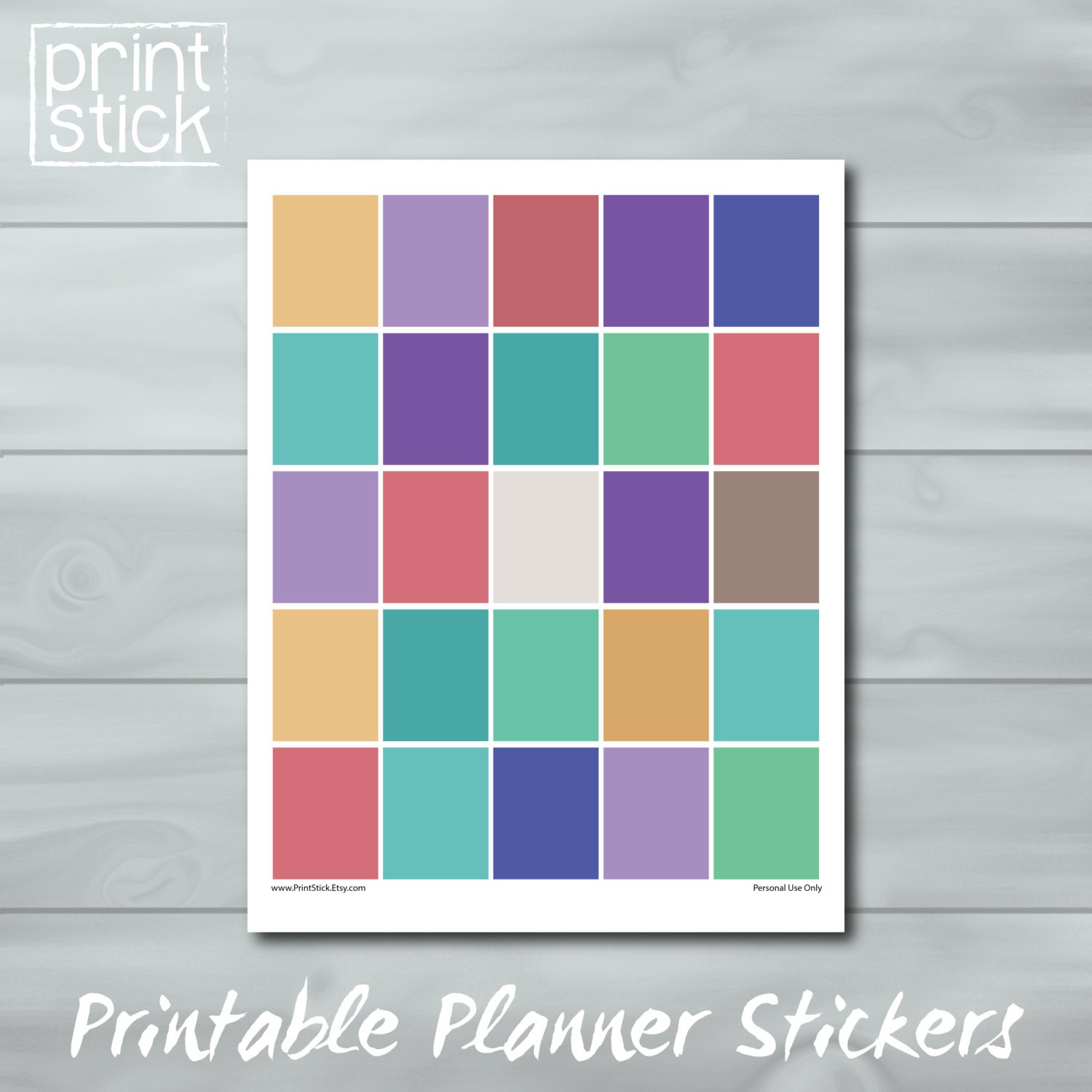 Monthly Planner Stickers Printable Sheet Fits Erin Condren | Etsy