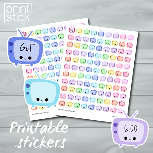 Kawaii Cars Printable Stickers Perfect for Your Erin Condren - Etsy