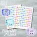Kawaii TV Planner Stickers PRINTABLE Keep Track of Your | Etsy