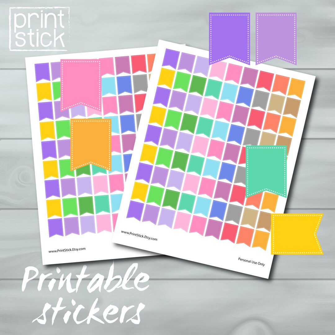 Flag Stickers - Rainbow Flag Printable Sticker Sheet - Perfect for Your ...