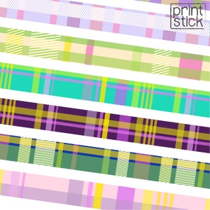 Plaid Washi Tape - PRINTABLE Sheet - Perfect for Erin Condren, Happy ...