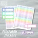 Rainbow Appointment Checkboxes Printable Stickers Perfect | Etsy