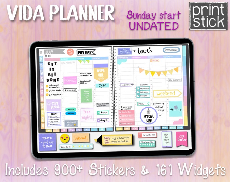 Digital Planner GoodNotes / Notability Stickers for iPad | Etsy