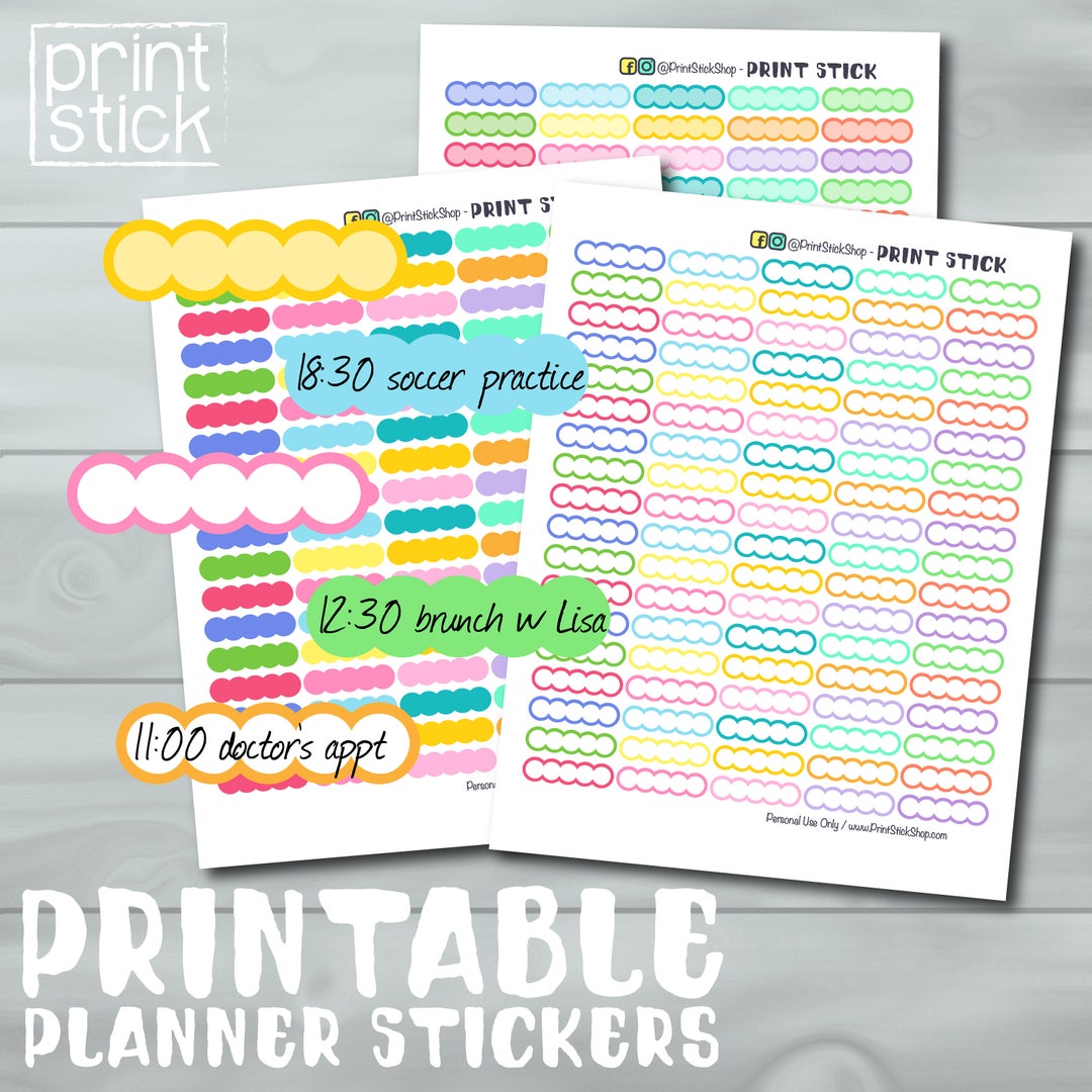 Printable Scallop Labels - Planner Stickers - Printable Labels for Erin ...