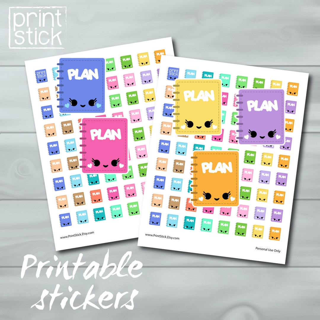 Planning Printable Stickers - JPG - Don't Forget to Plan! - Perfect for ...