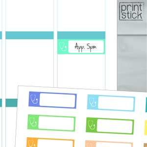 Doctor Planner Stickers - Health Printable Stickers - PRINTABLE JPG ...