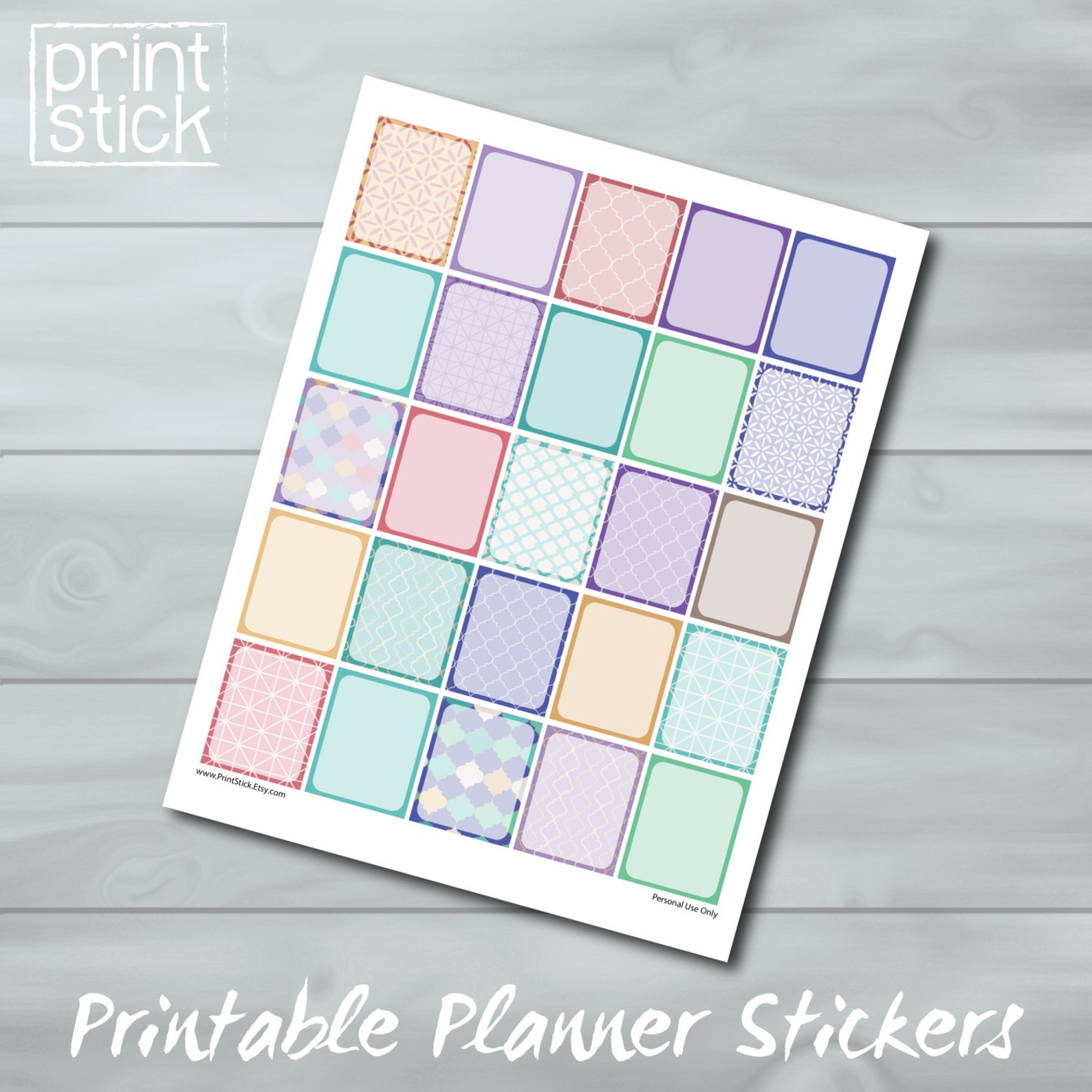 Monthly Planner Stickers Printable Sheet Fits Erin Condren - Etsy