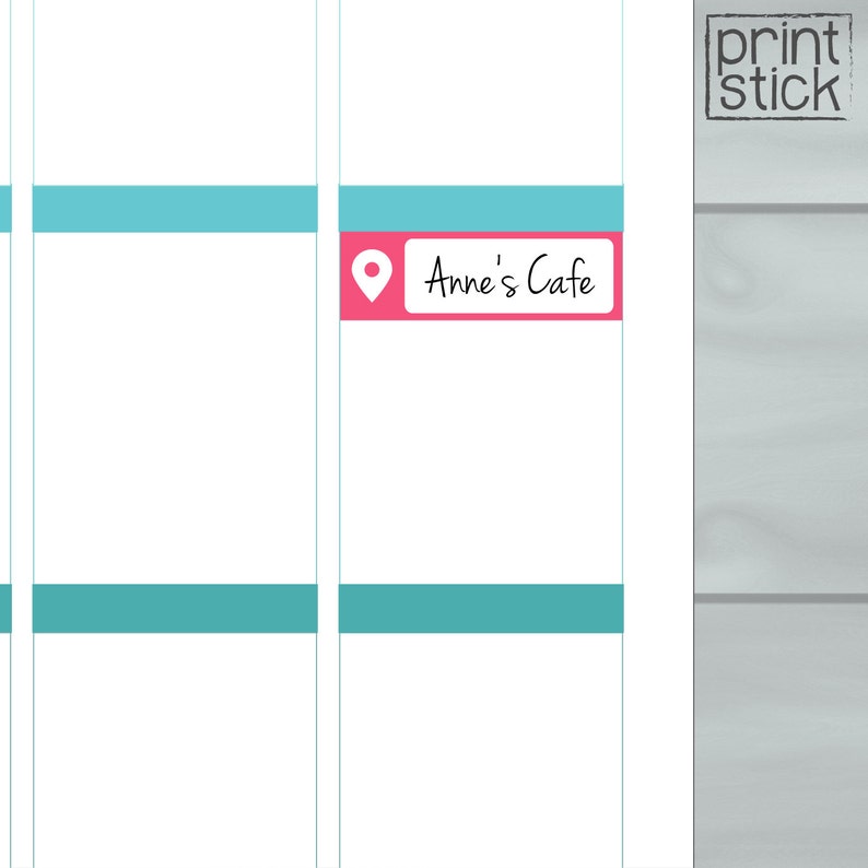 Geo Location Planner Stickers PRINTABLE JPG Perfect for - Etsy