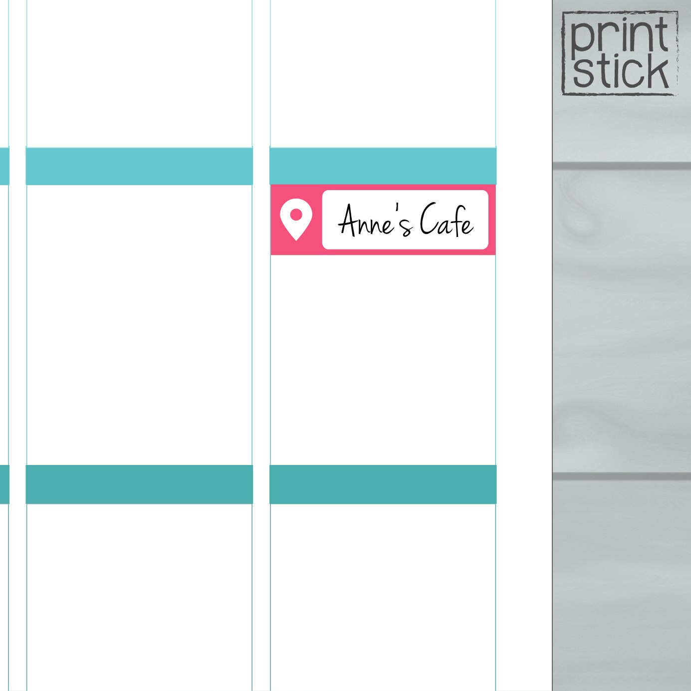 Geo Location Planner Stickers PRINTABLE JPG Perfect for - Etsy