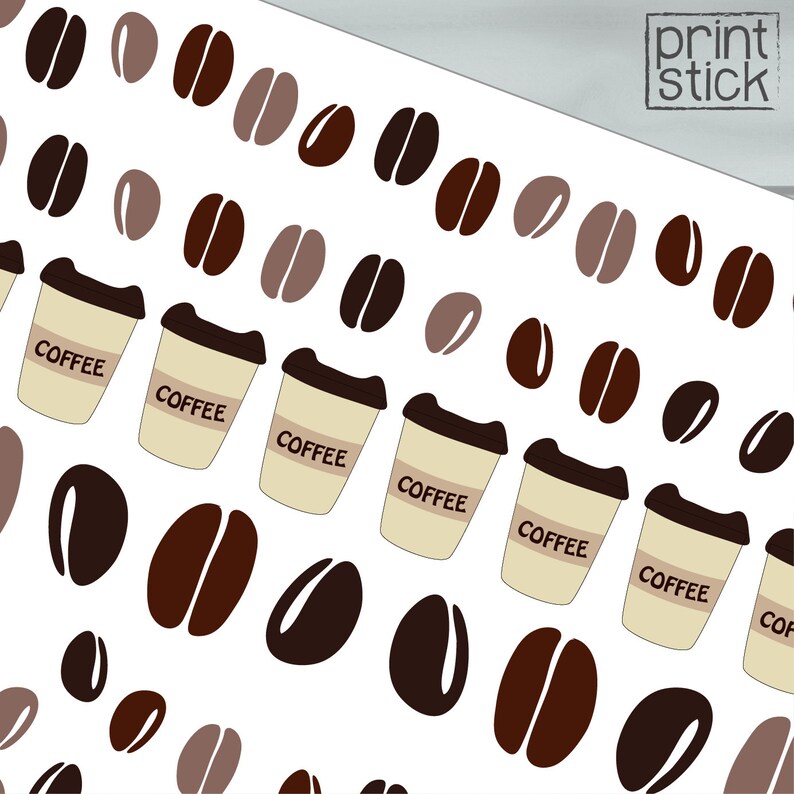 Cute Coffee Stickers - PRINTABLE - Perfect for Your Erin Condren ...