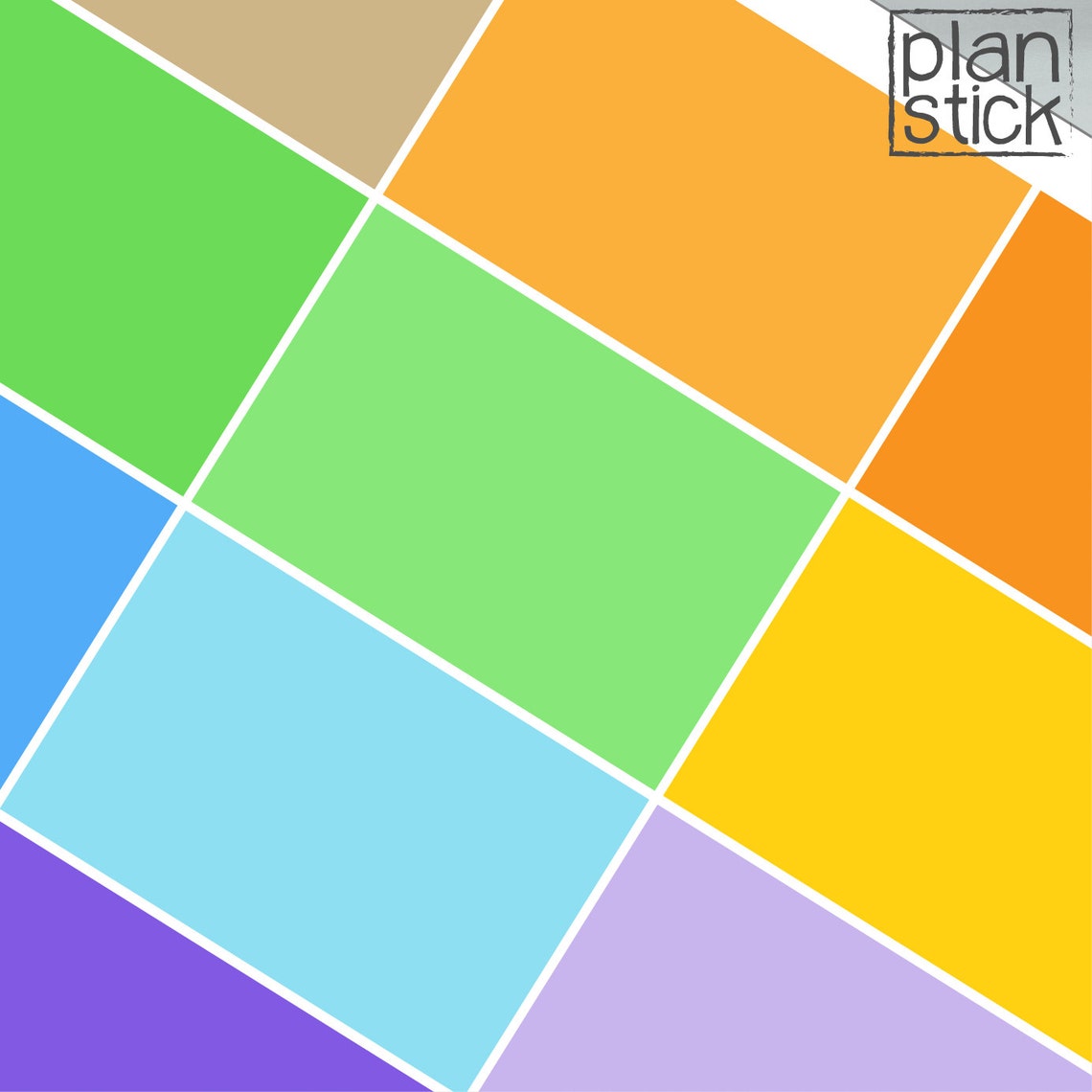 Half Boxes Printable Stickers Perfect for Your Erin Condren | Etsy