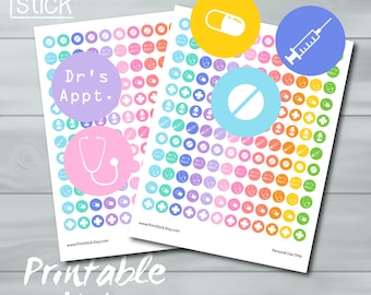 Doctor Planner Stickers Health Printable Stickers