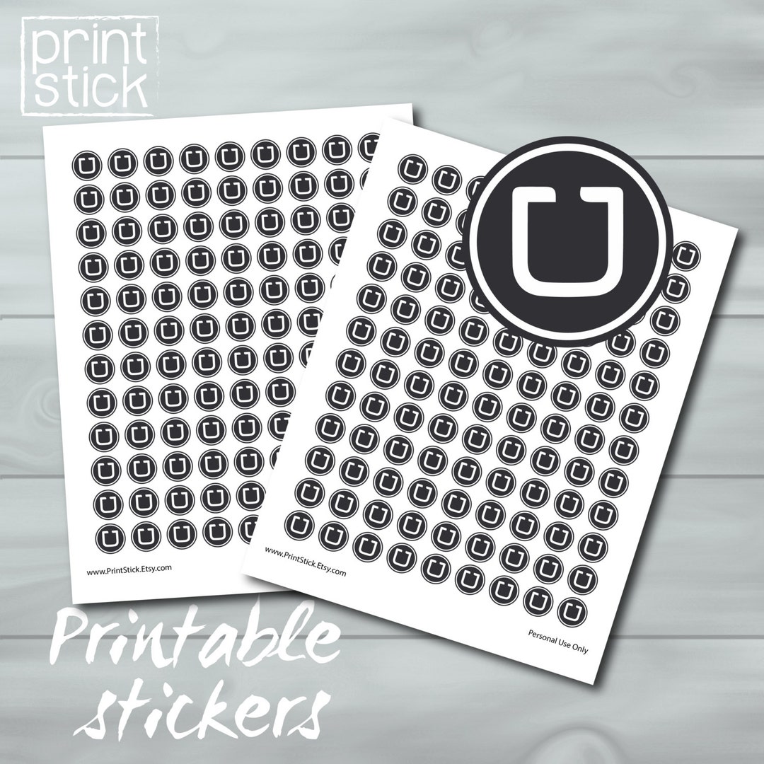Uber Planner Stickers - PRINTABLE - Perfect for Your Erin Condren ...