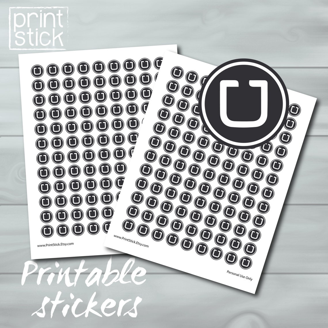 Uber Planner Stickers PRINTABLE Perfect for Your Erin - Etsy