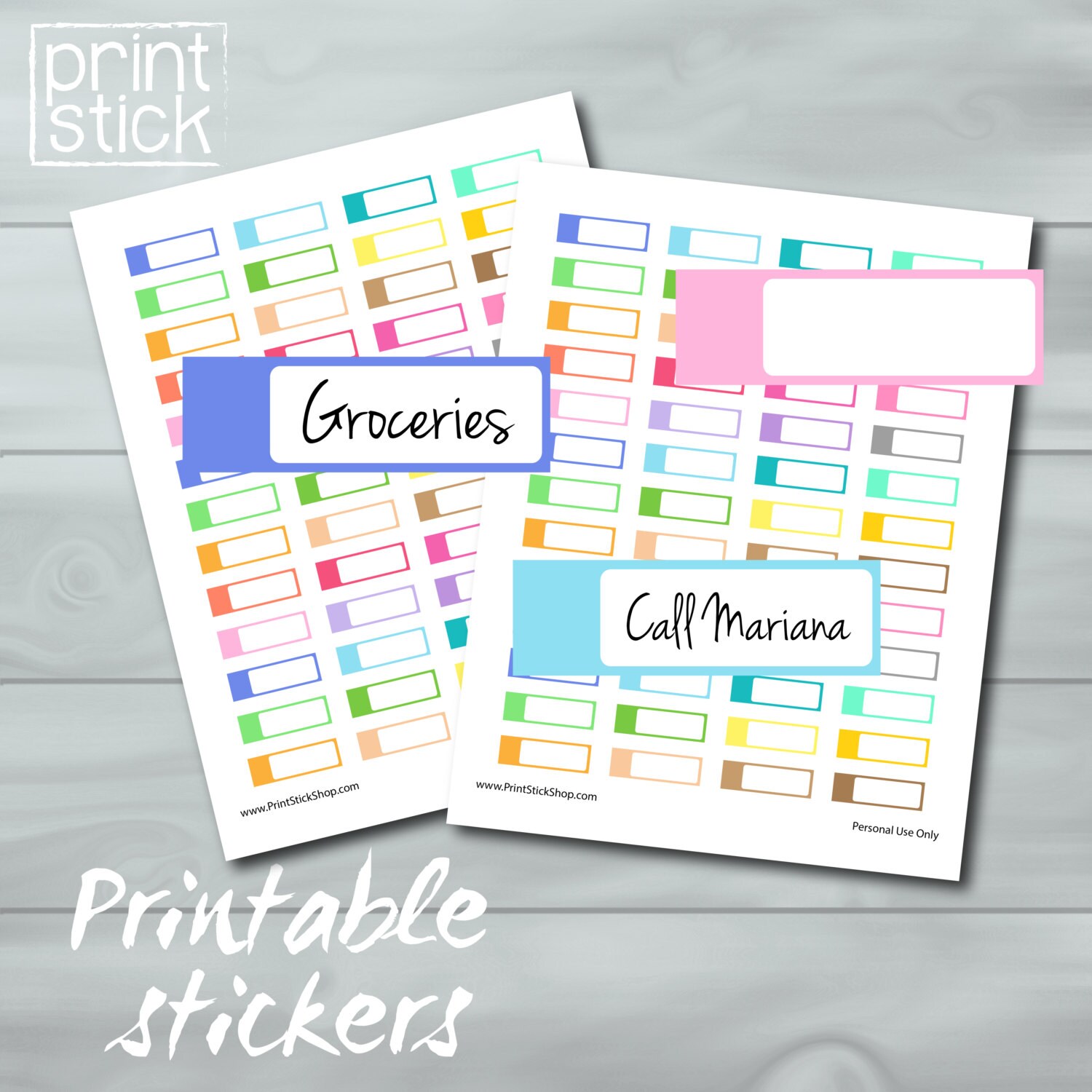 Reminder Planner Stickers PRINTABLE JPG Perfect for your | Etsy
