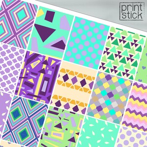 Purple Full Box Planner Stickers - PRINTABLE .jpg Sheet - Full Boxes ...