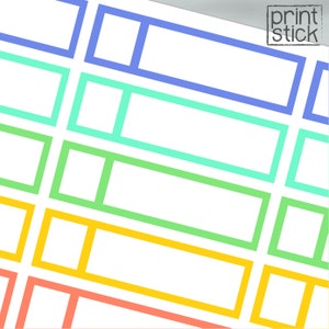 Rainbow Appointment Checkboxes Printable Stickers - Perfect for Your ...
