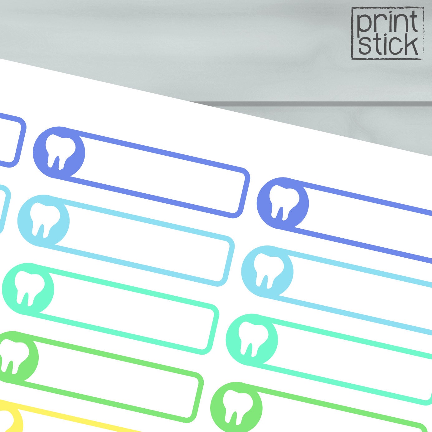 Dentist Appointment Printable Stickers Perfect for Your Erin | Etsy