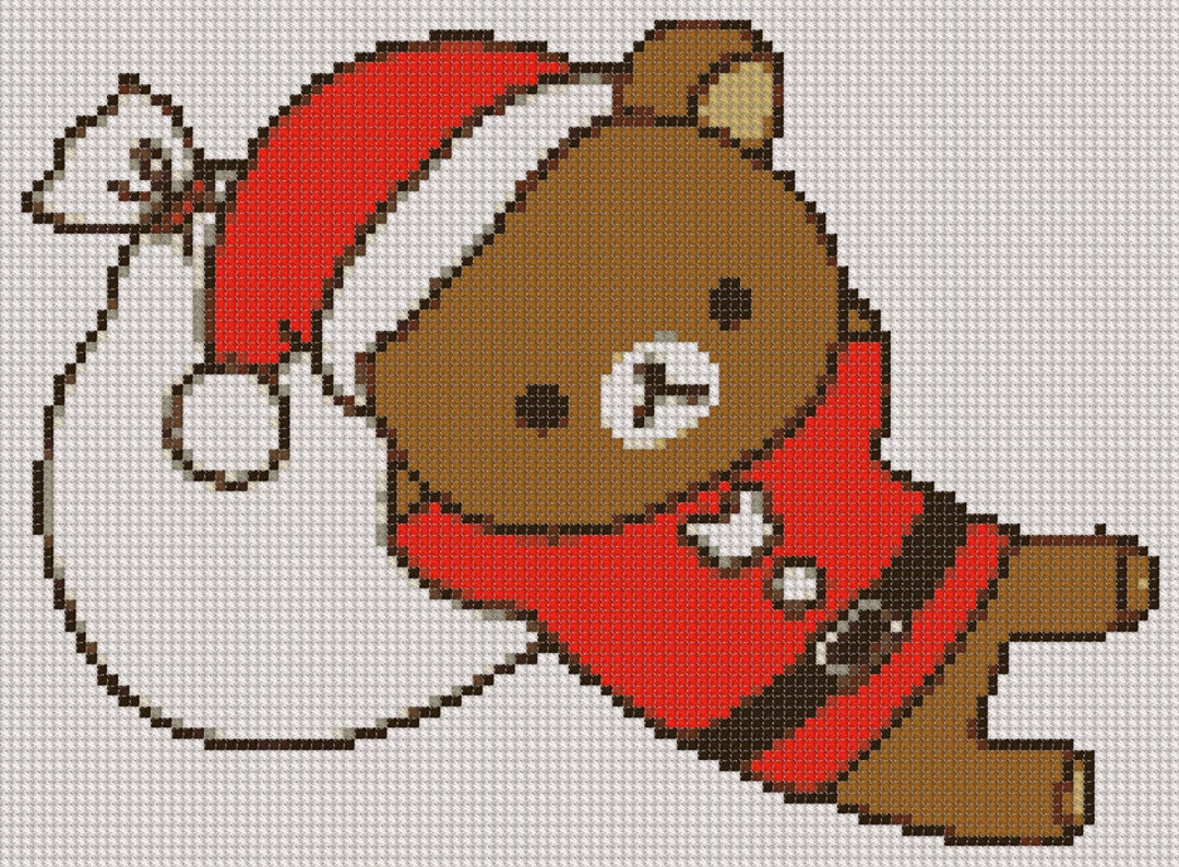 X-mas Bear Santa Rilakkuma Christmas Bear PDF Pattern - Etsy