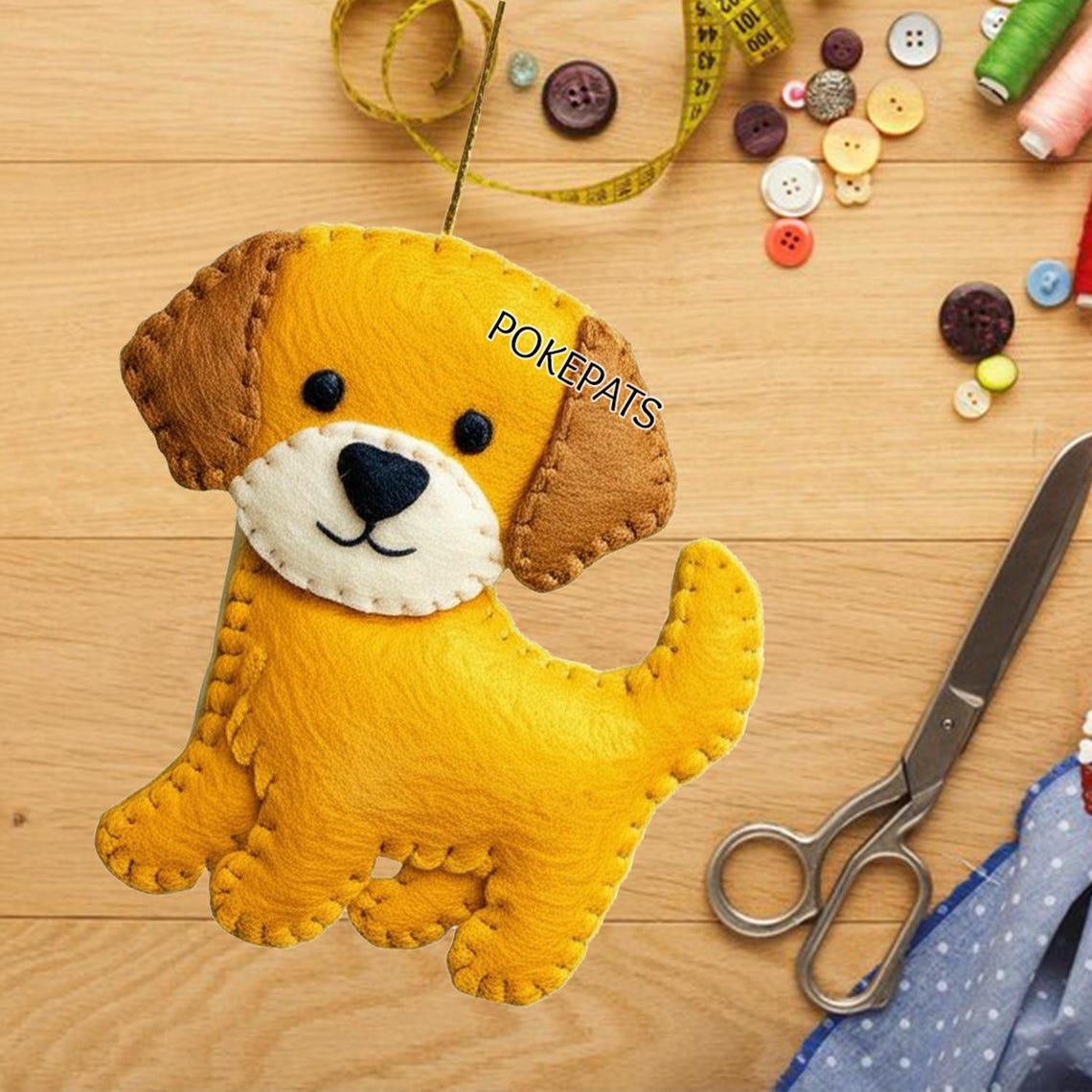 PDF Pattern Felt Golden Retriever, Easy to Do Dog Pattern. - Etsy
