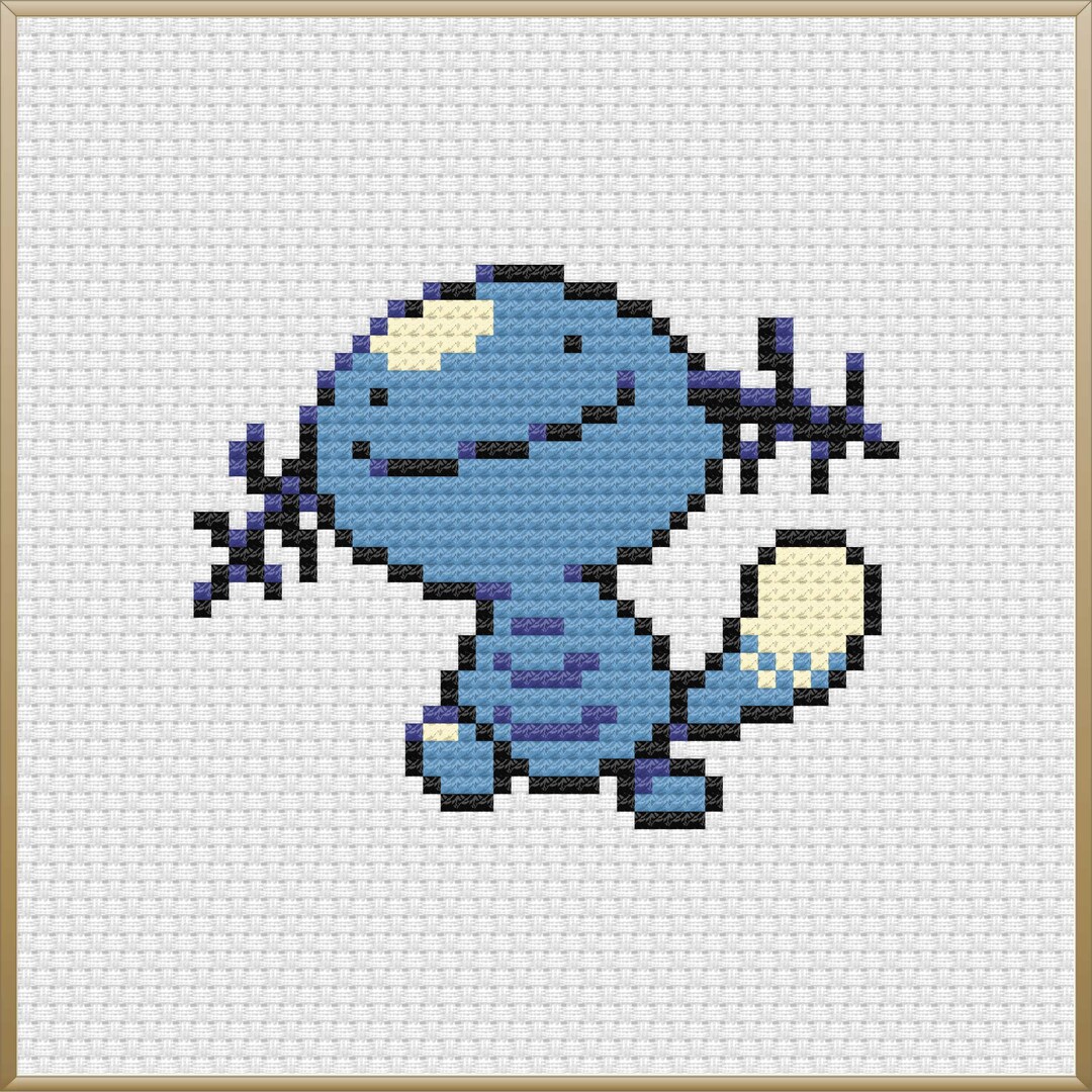 PDF Pattern - Pokemon - Silver Collection - 194 - Wooper - Cross Stitch ...