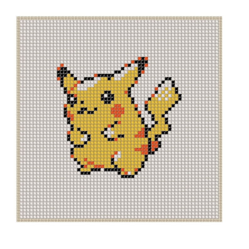 PDF Pattern - Pokemon - Silver Collection - 025 Pikachu - Etsy