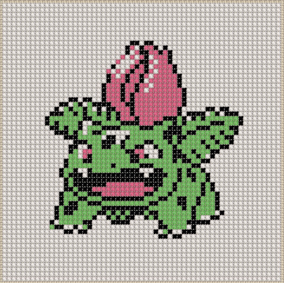 PDF Pattern - Pokemon - Silver Collection - 002 Ivysaur - Etsy
