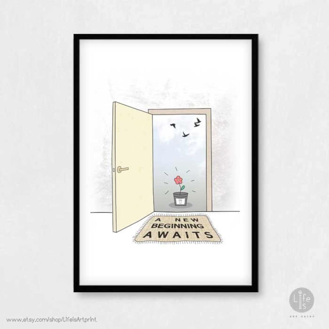 New Beginning Poster: A New Beginning Awaits. - Etsy
