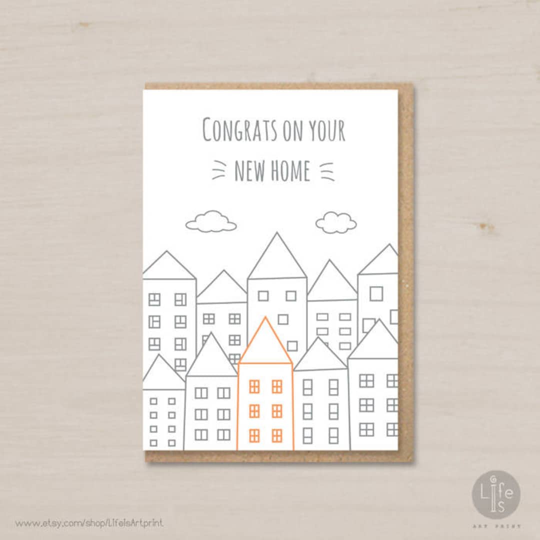 Moving Home Card: Congrats on Your New Home! New Home Card ...