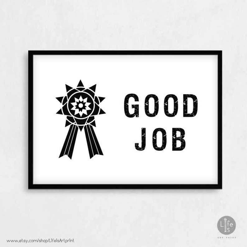 Good Job Card Printable Congratulation Cardcoworker | Etsy