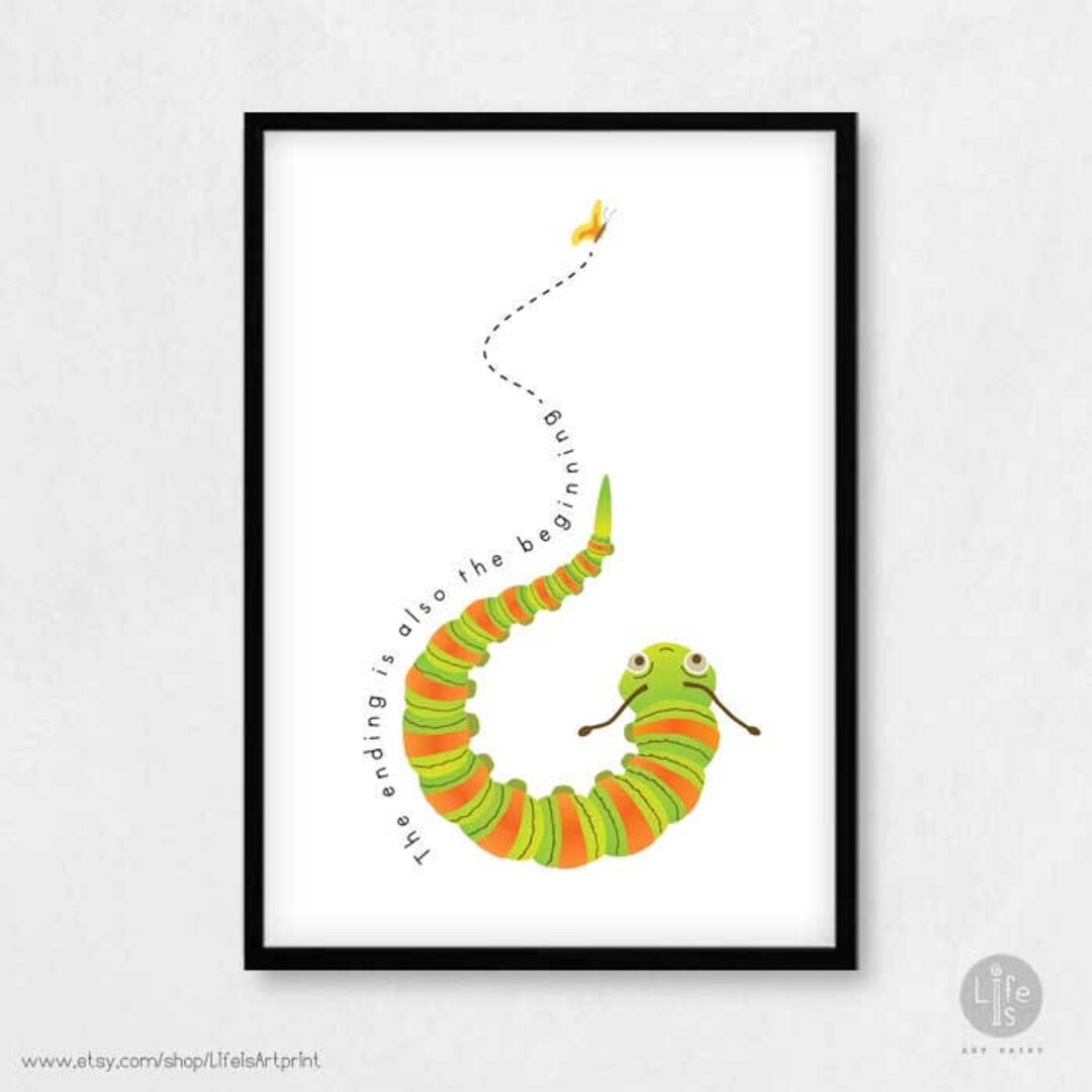 Encouragement Poster: the Ending is Also the Beginning, New Beginning ...