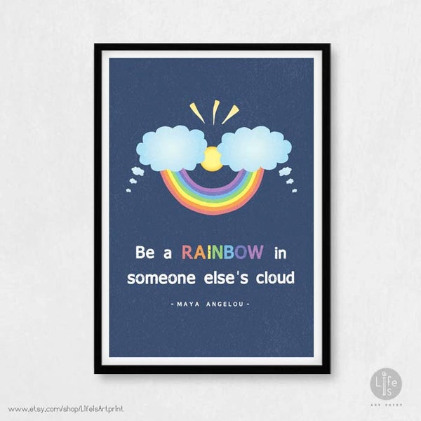 Maya Angelou Quote - Etsy Australia