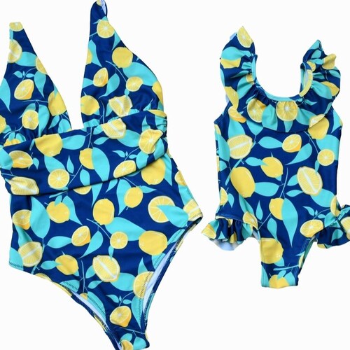 Mommy And Me Swimsuit Matching Mother Daughter Swimsuit Etsy Canada