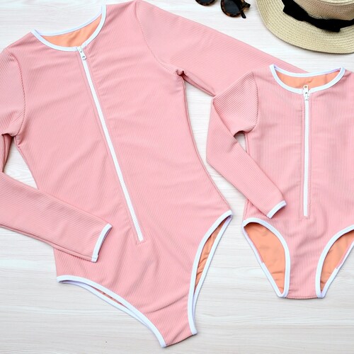 Mommy And Me Swimsuit Matching Mother Daughter Swimsuit Etsy
