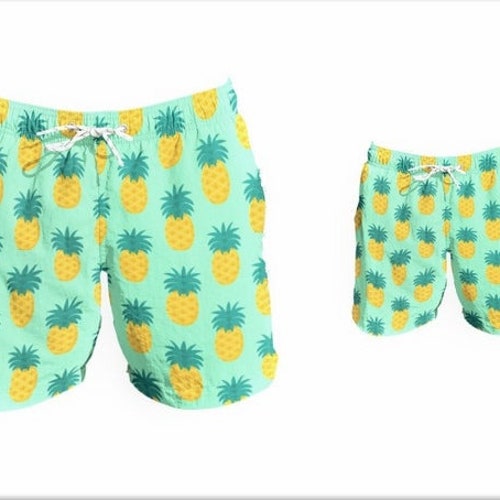 Father Son Matching Swim Trunks Father and Son Matching - Etsy
