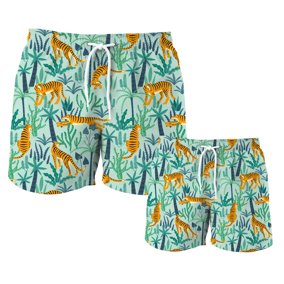 Father Son Matching Swim Trunks, Father & Son Matching Swimsuit, Dad ...