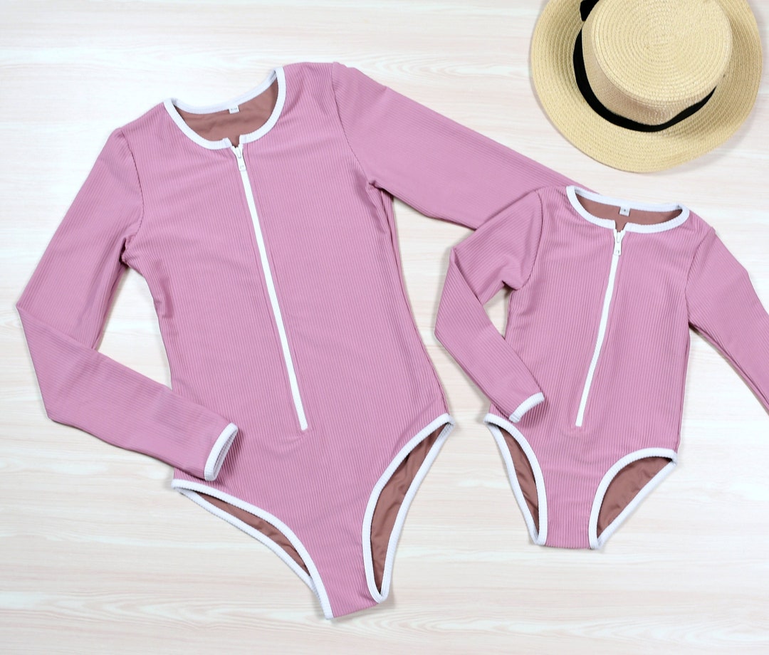 Mommy And Me Swimsuit Matching Mother Daughter Swimsuit Etsy