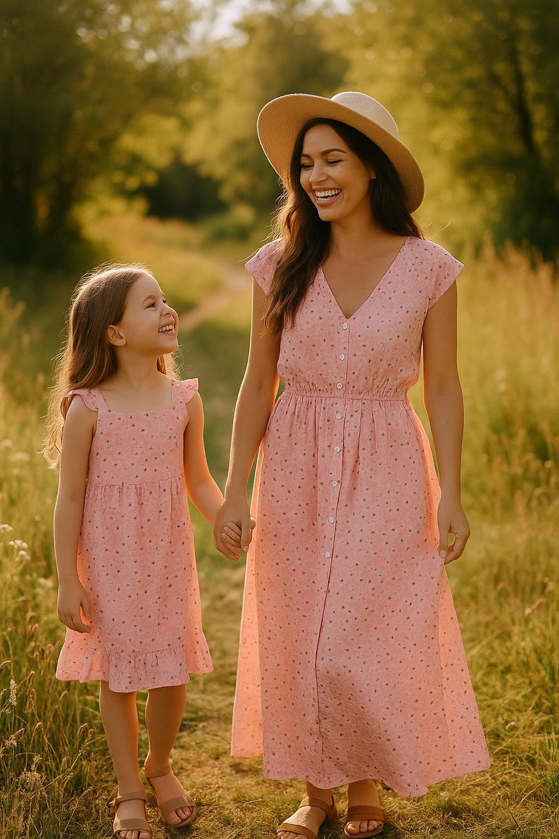 Pink Mommy and Me Dresses, Mommy & Me Matching Outfits, Pink Mom ...