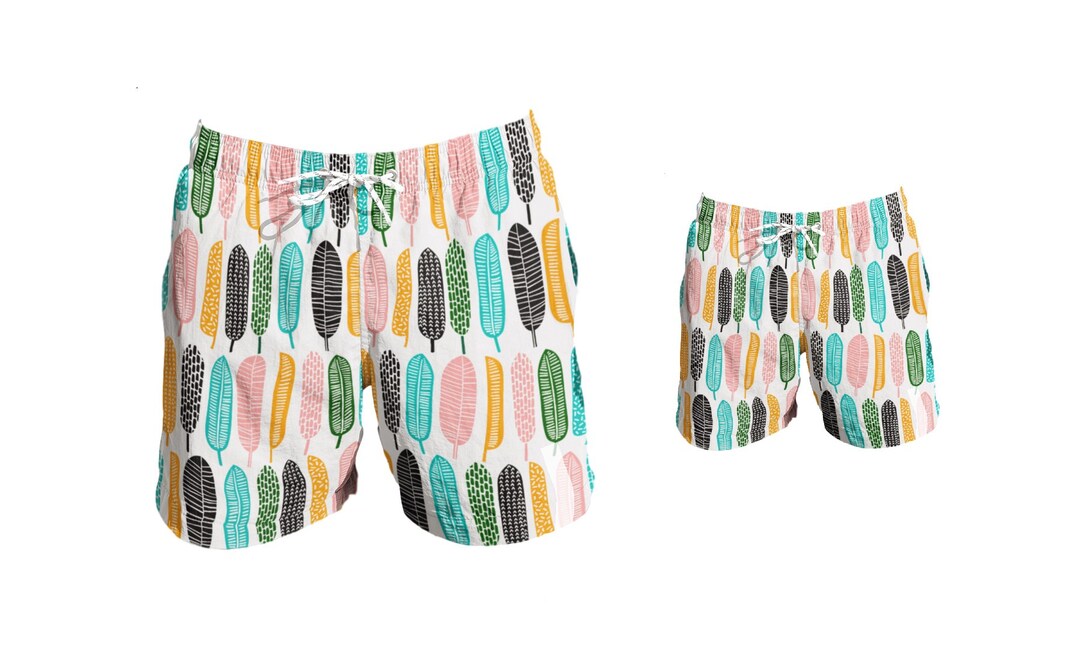 Father Son Matching Swim Trunks, Father & Son Matching Swimsuit, Dad ...