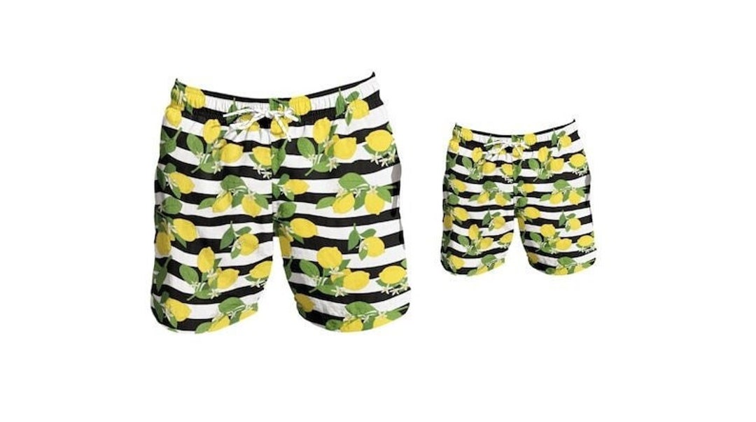 Father Son Matching Swim Trunks, Father and Son Matching Swimsuit, Dad ...